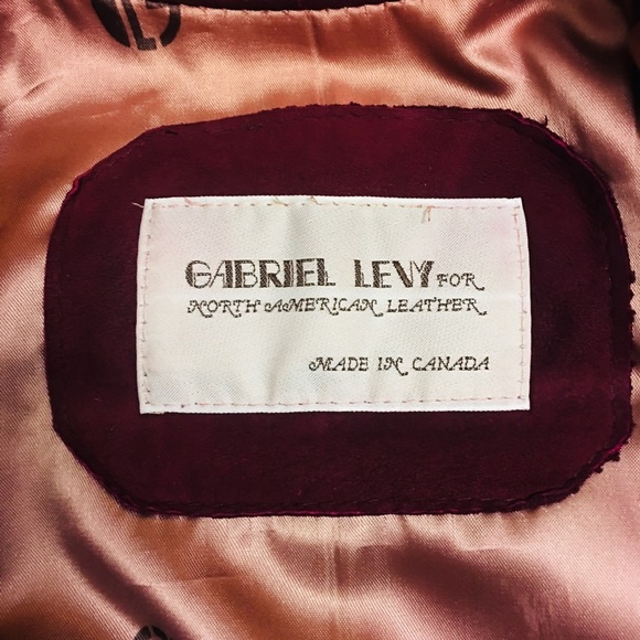 VINTAGE GABRIEL LEVY | Jackets & Coats | Gabriel Levy Cropped Burgundy ...